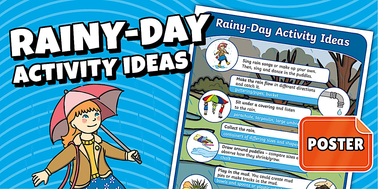 Exploring Outdoor Play in the Early Years: Rainy-Day Ideas