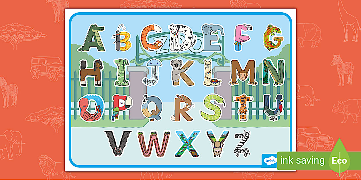 Character Alphabet Display Poster (teacher made) - Twinkl