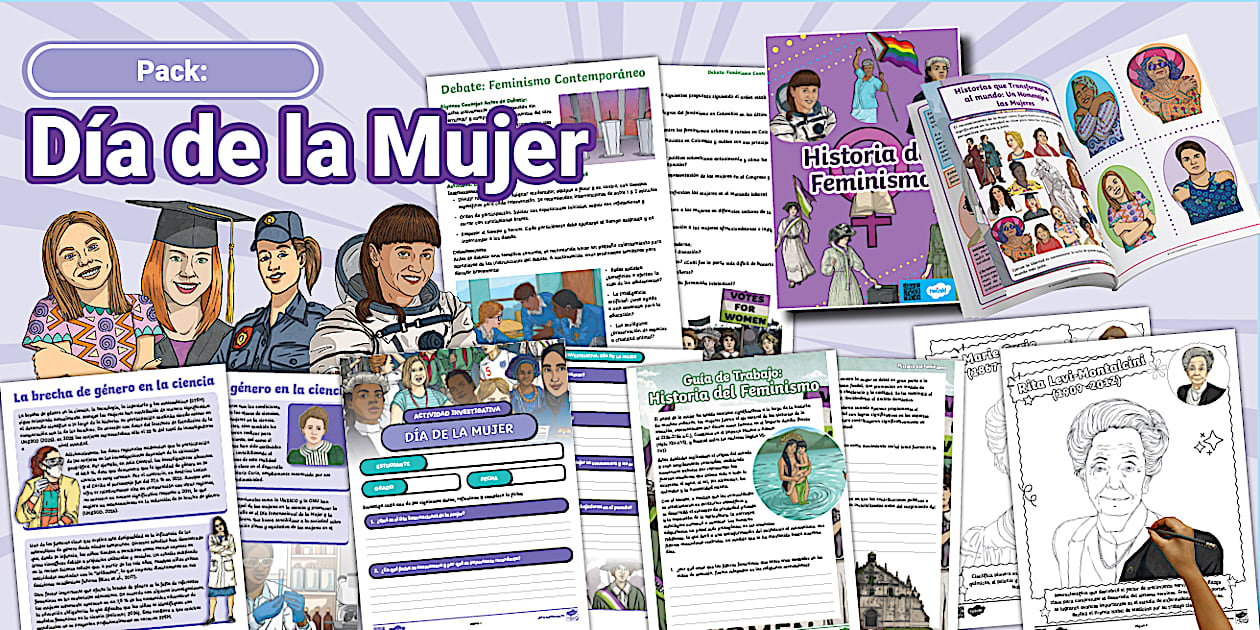 Pack Actividades Día de la Mujer Bachillerato