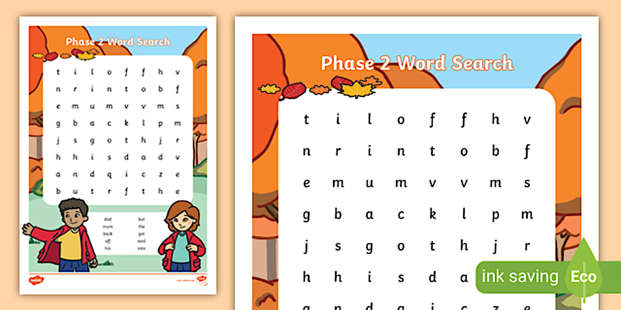 Phase 2 Phonics Word Search | Phase 2 Phonics Words - Twinkl