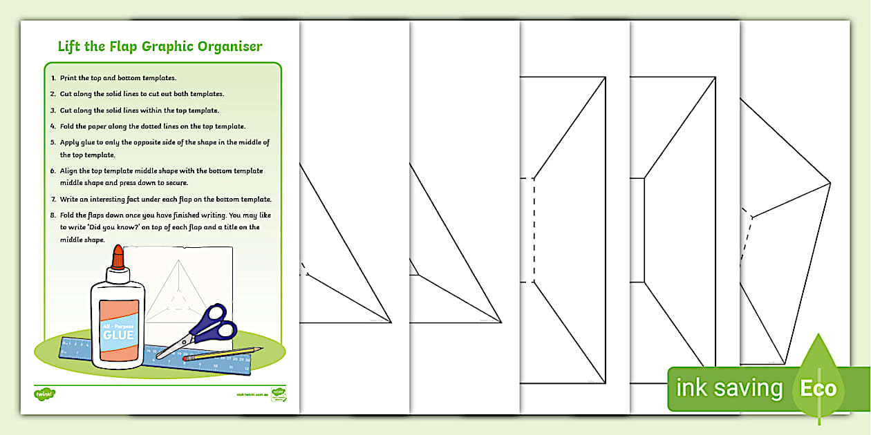 Lift the Flap Differentiated Graphic Organisers - Twinkl