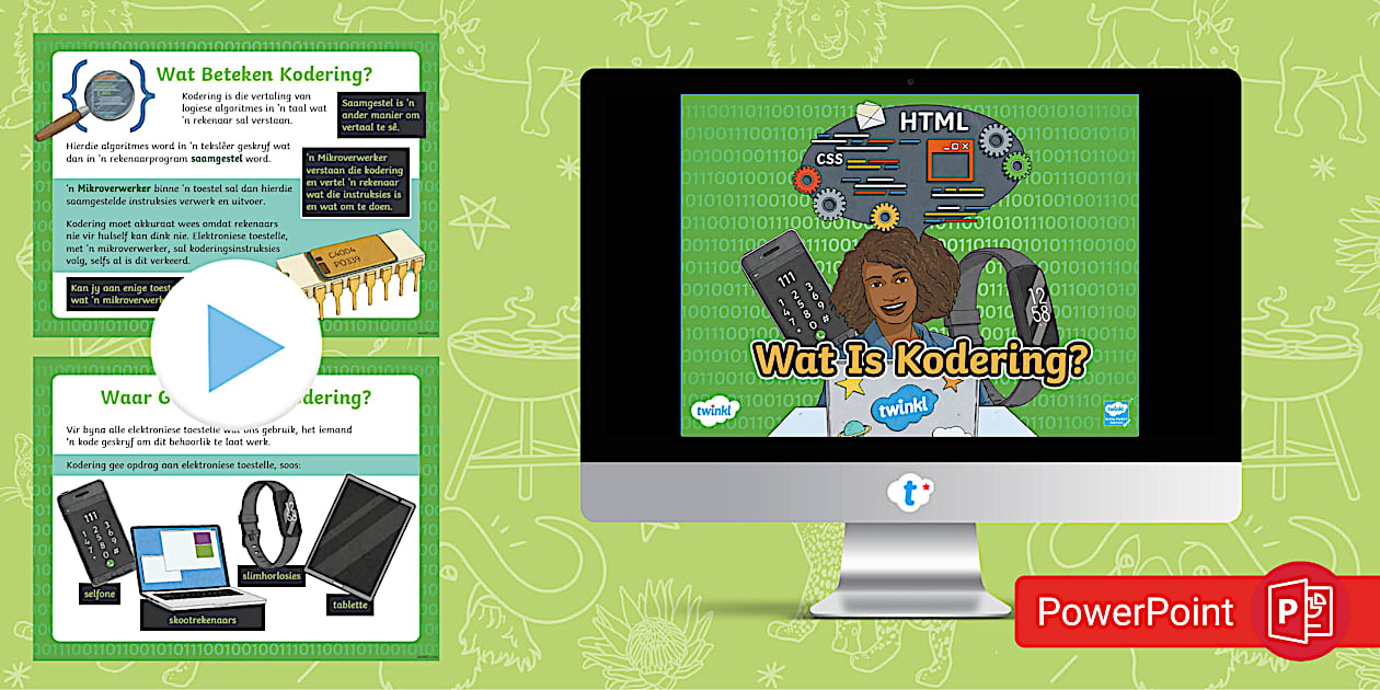 Wat Is Kodering? - Powerpoint (teacher made) - Twinkl