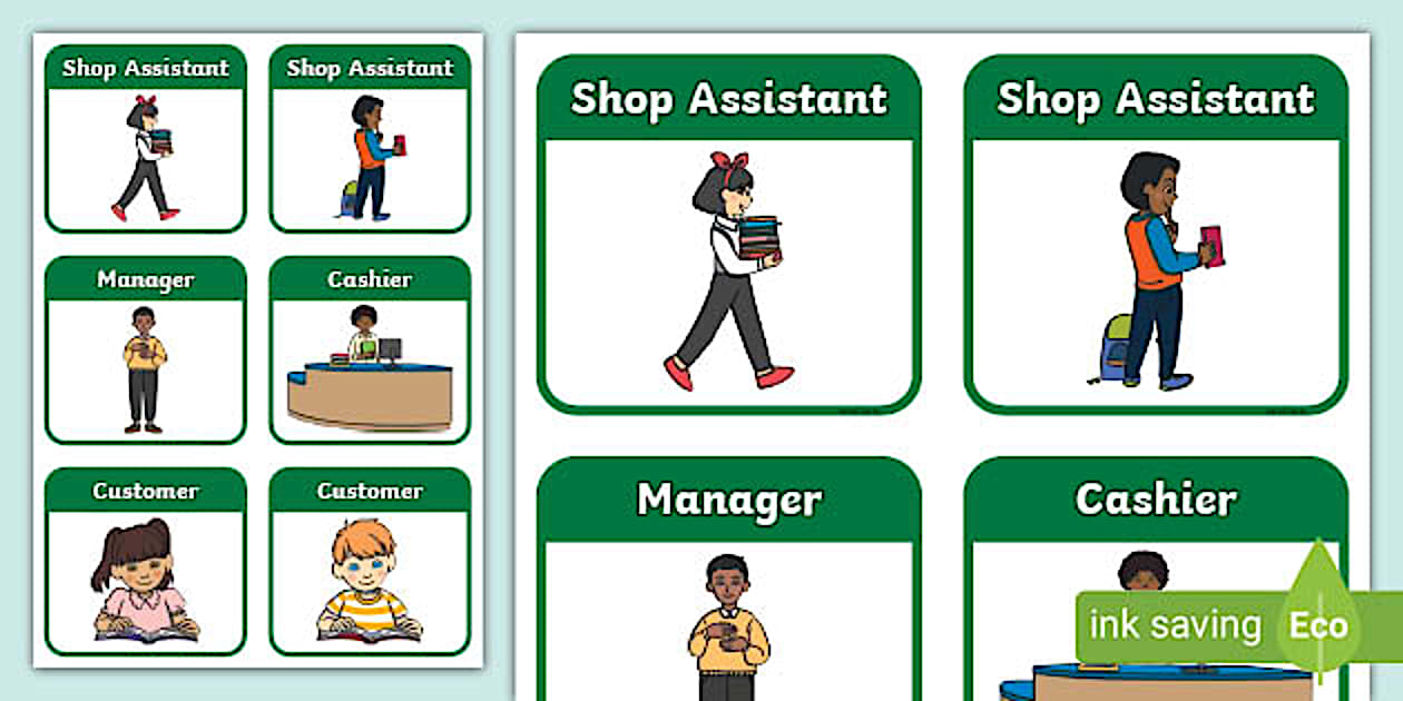 Cursive Book Shop Role Play Badges (teacher made) - Twinkl