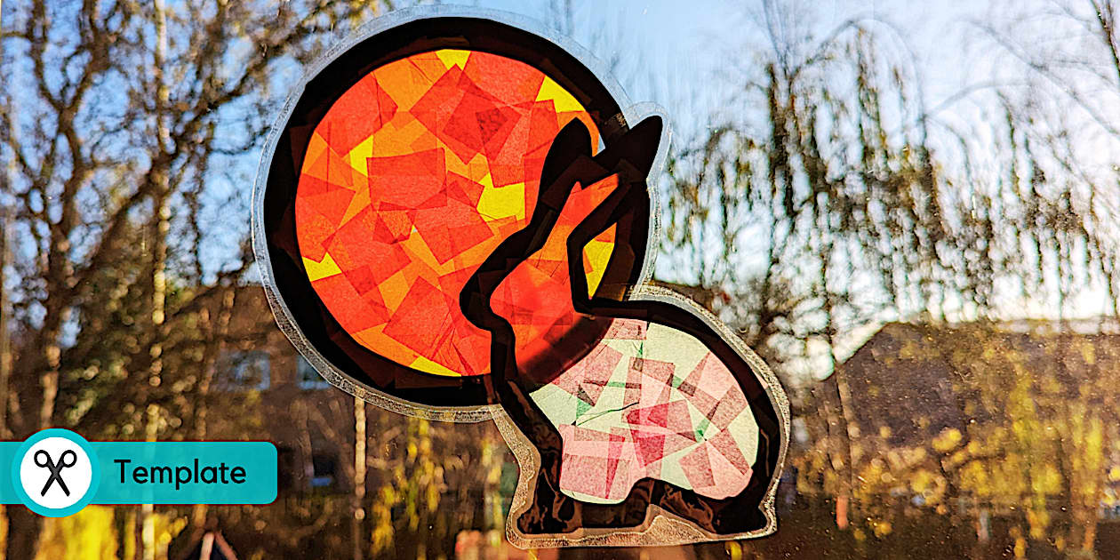 Year of the Rabbit Sun Catcher | Lunar New Year Crafts