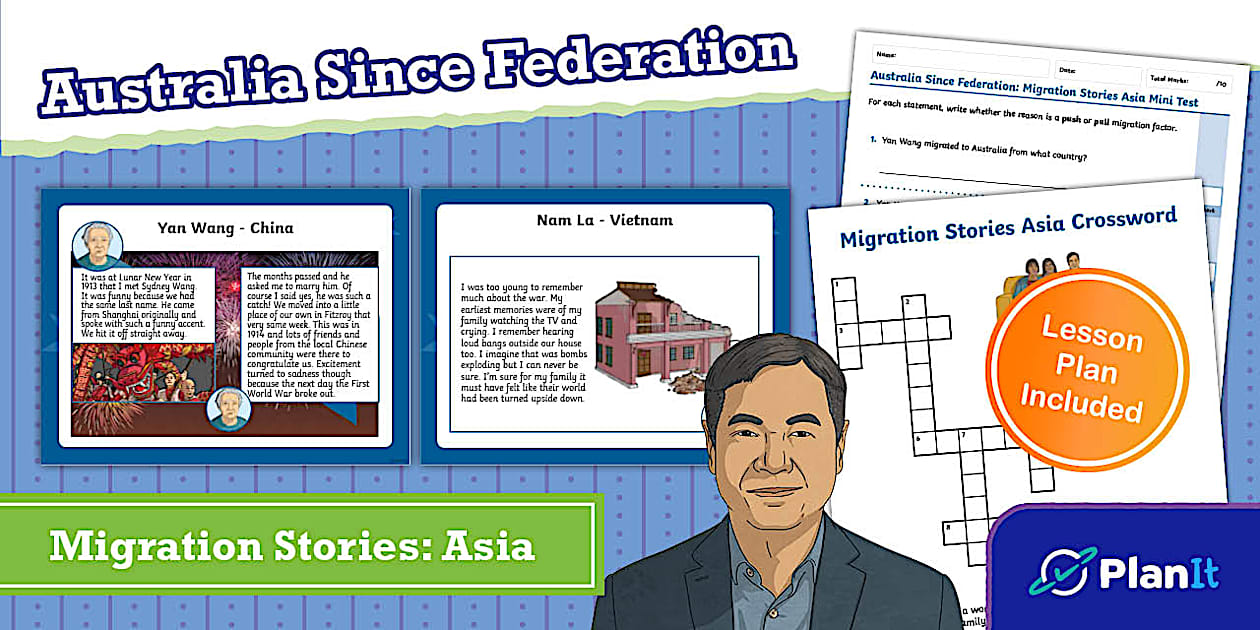 Year 6 History Australia Federation Lesson 2 Migration Asia