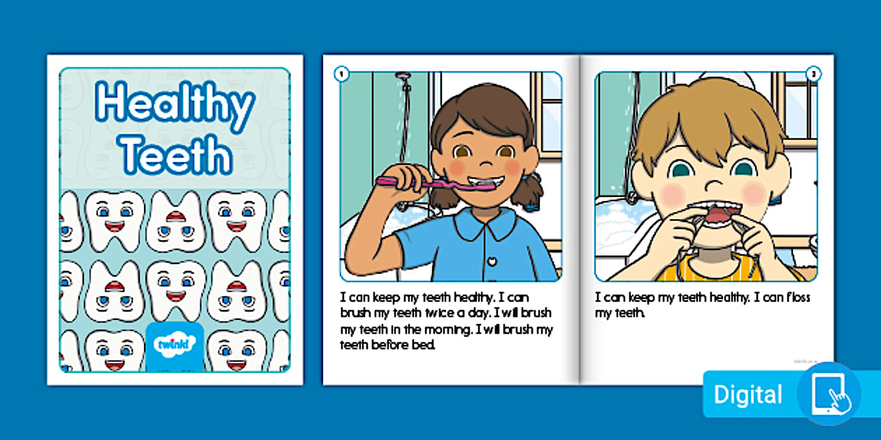 Healthy Teeth Emergent Reader eBook | Twinkl USA - Twinkl