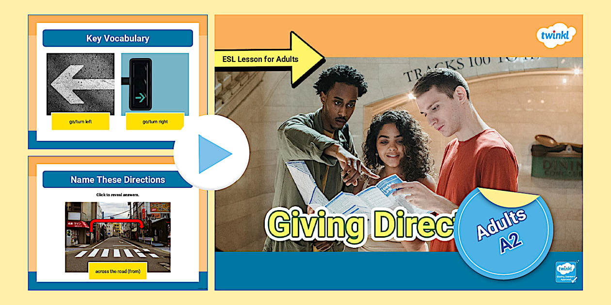 ESL Directions PowerPoint [Adults, A2] - Twinkl