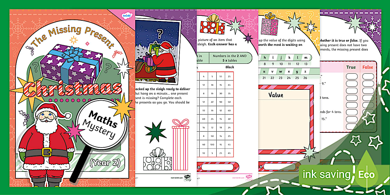 The Missing Present Maths Mystery (Ages 6 - 7) - Twinkl
