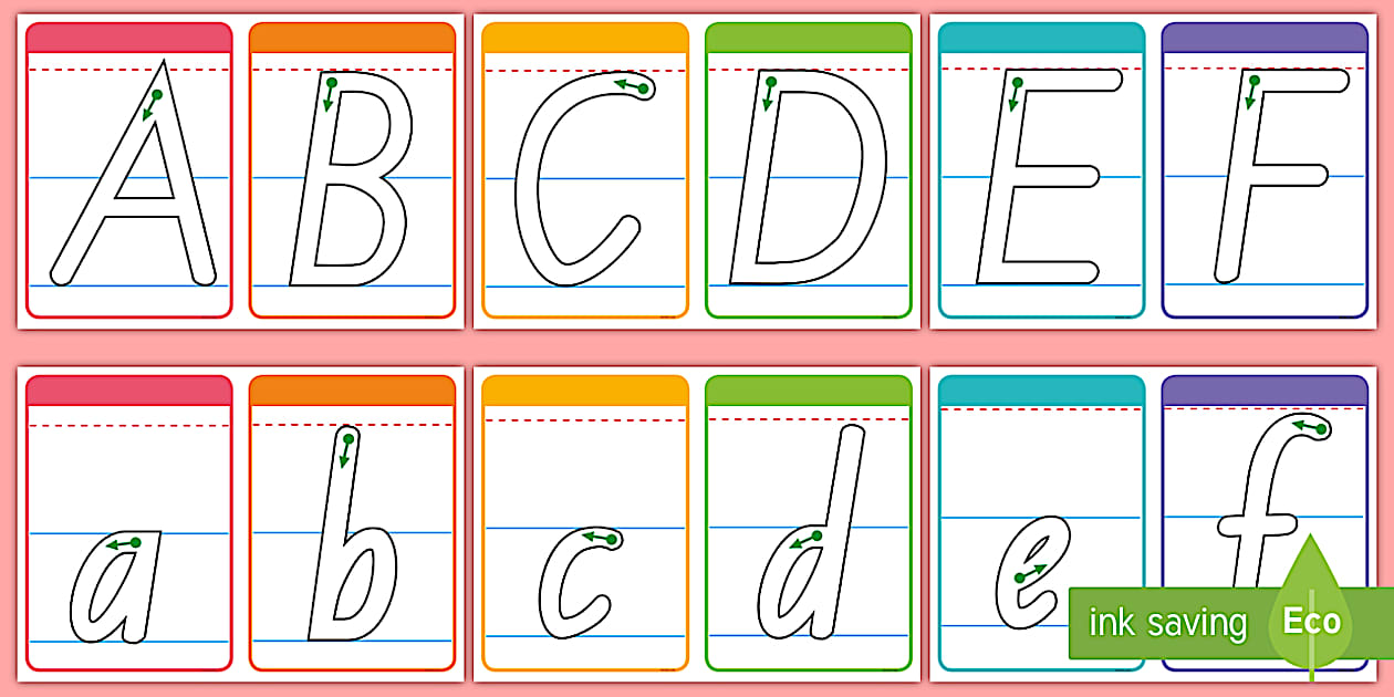 Handwriting Tracing Flashcards (teacher made) - Twinkl