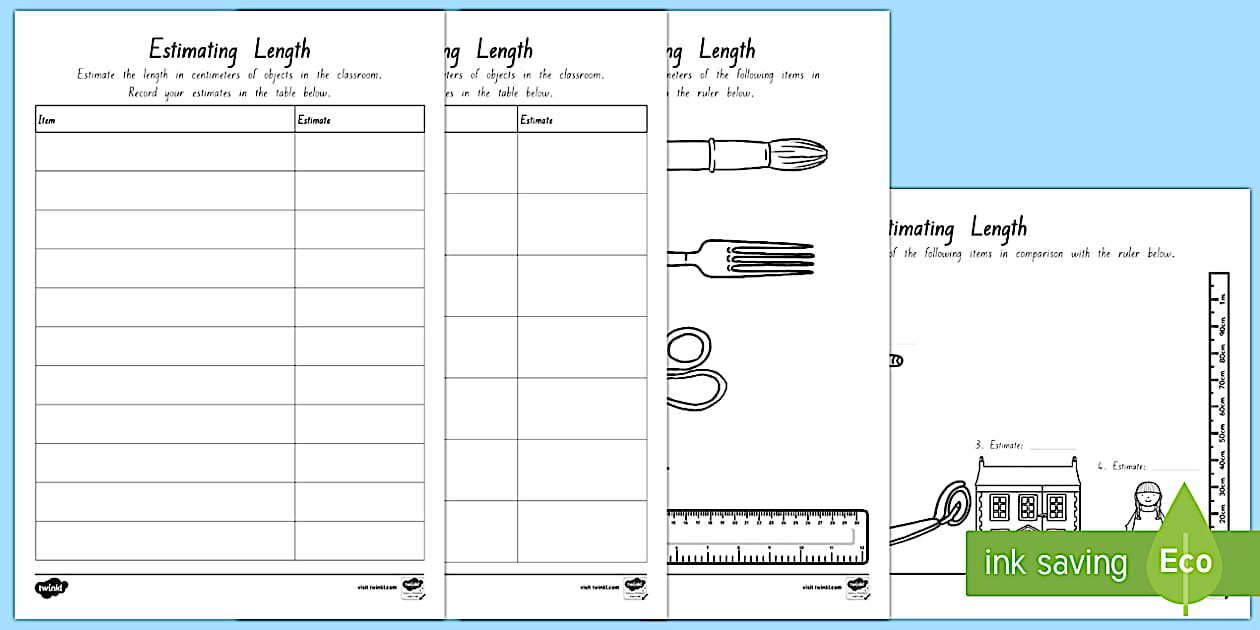 Measurement Template | Length | Twinkl (teacher made)