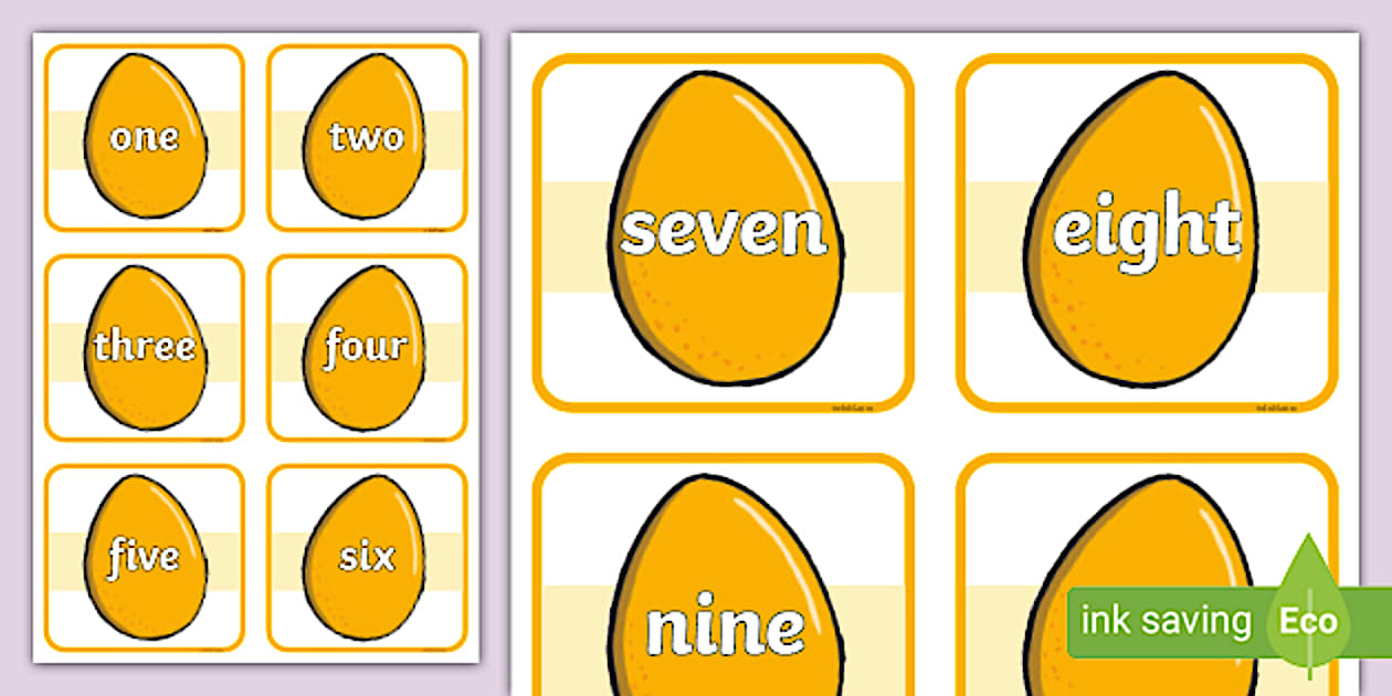 Black and White Jack and the Beanstalk Golden Egg Number Word to 100 Cards