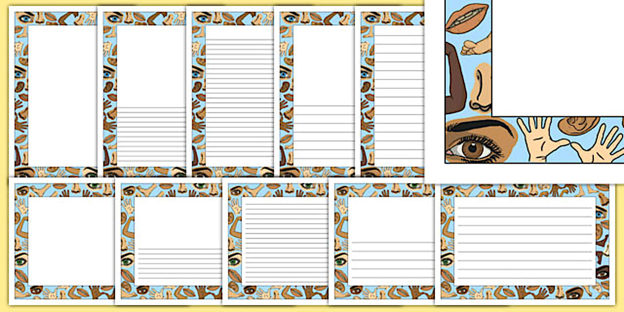 Editable My Body Page Border Pack (teacher made) - Twinkl