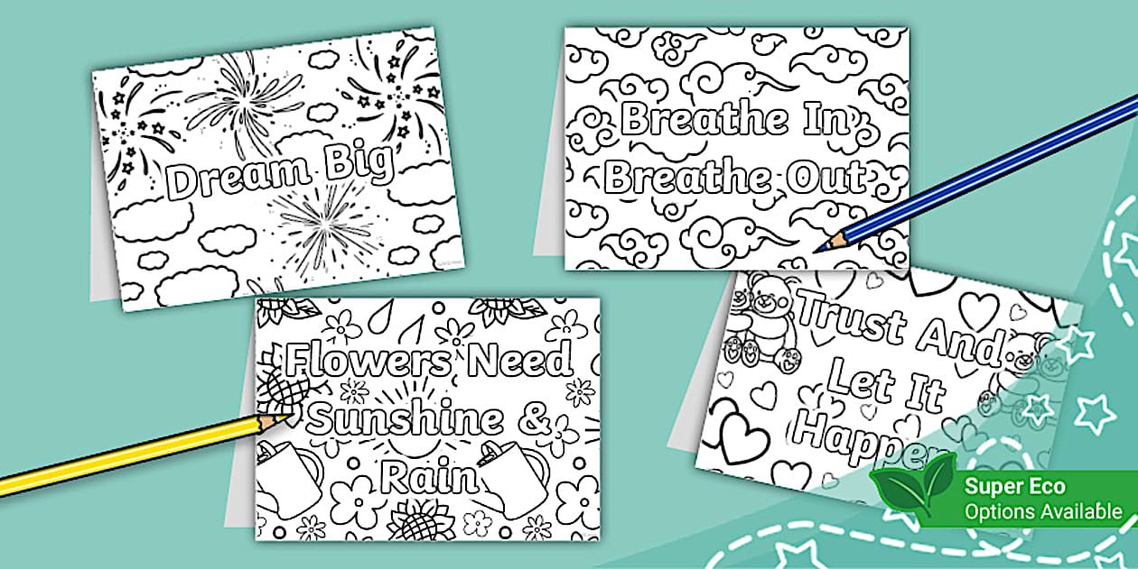 Special Message Mindfulness Doodle Cards | Parents Wellbeing