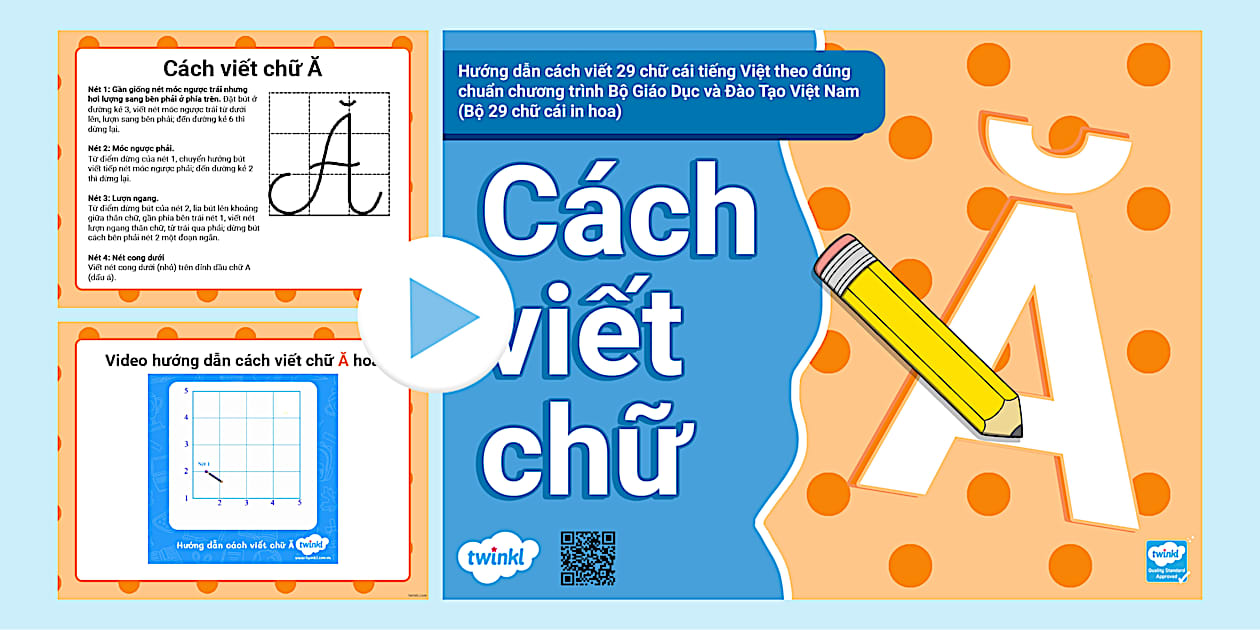 PowerPoint cách viết chữ Ă in hoa theo chuẩn BGDĐT