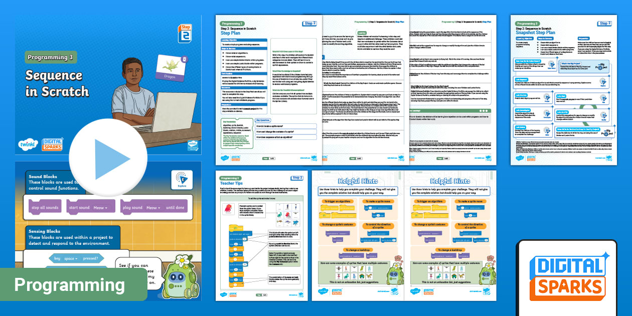 Digital Sparks: Programming 3: Step 2 (Hecho por educadores)