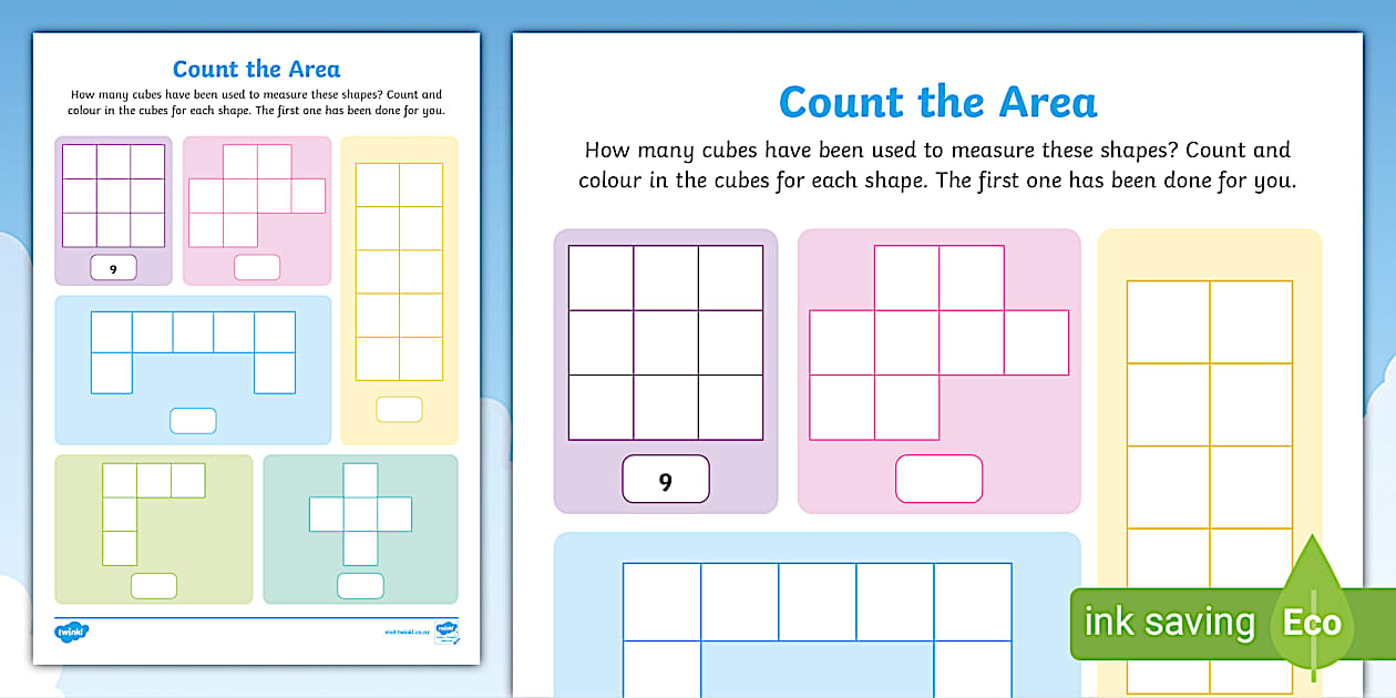 Count the Area Activity (teacher made) - Twinkl