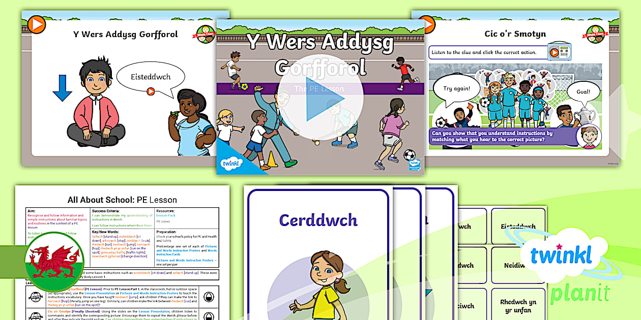 Learn Welsh: All About School: Lesson 4 - The PE Lesson