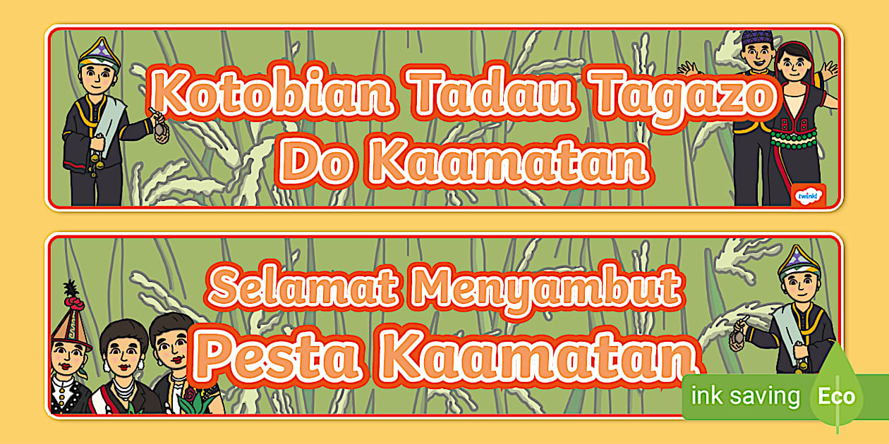 Banner Pesta Kaamatan (teacher made) - Twinkl