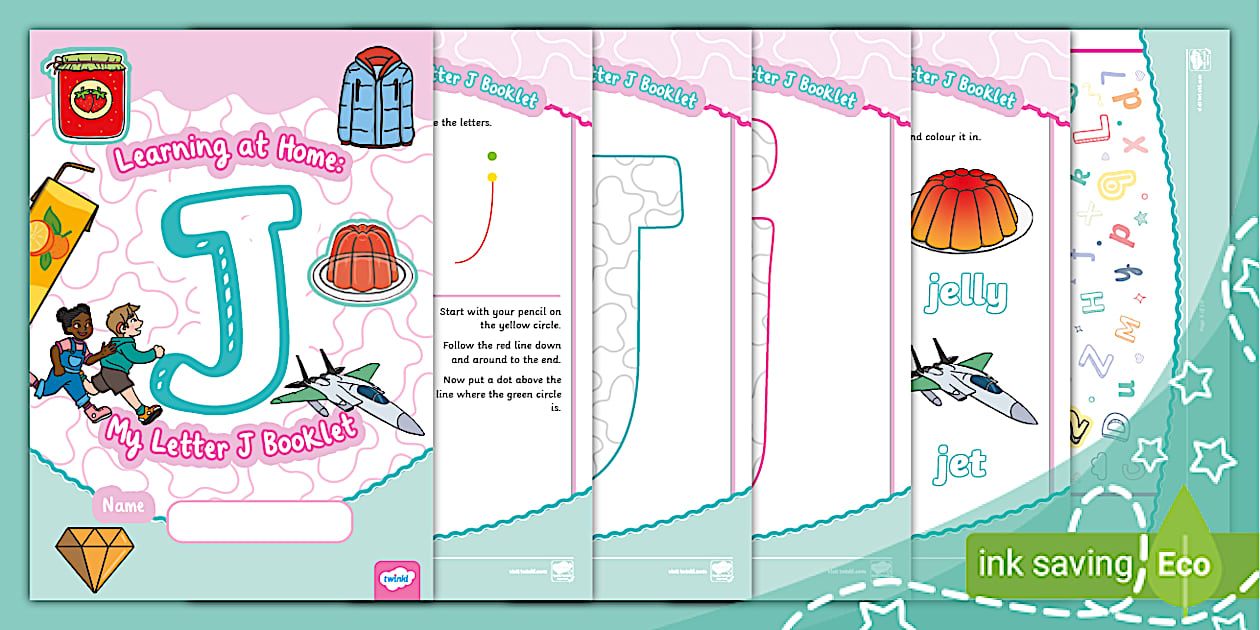 Learning at Home: My Letter J Activity Booklet