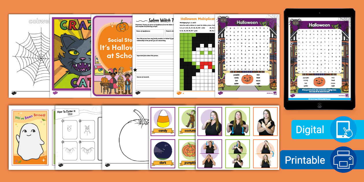 FREE Halloween Activity Pack for All Ages (professor feito)