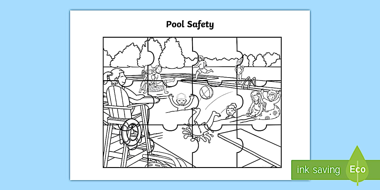 VIC Pool Safety Jigsaw Puzzle Activity (Teacher-Made)