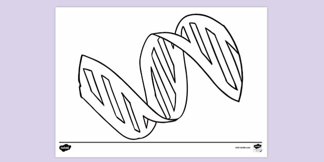 DNA Extract Colouring Sheet | Colouring Sheets - Twinkl