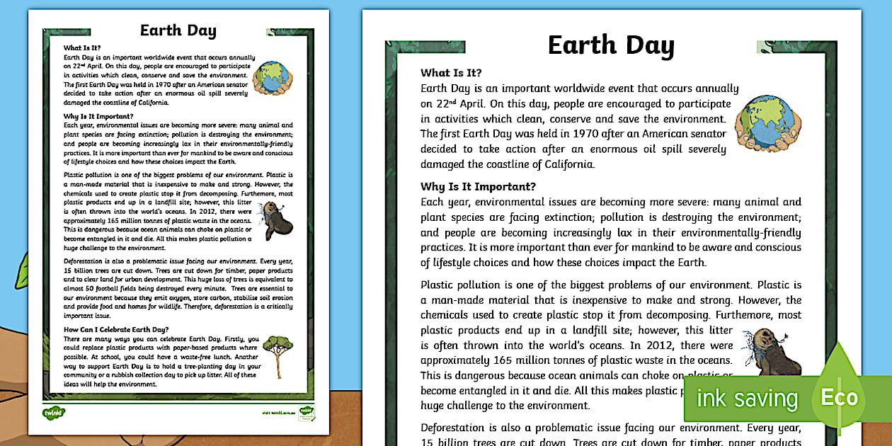 Earth Day Australia Fact File - Twinkl