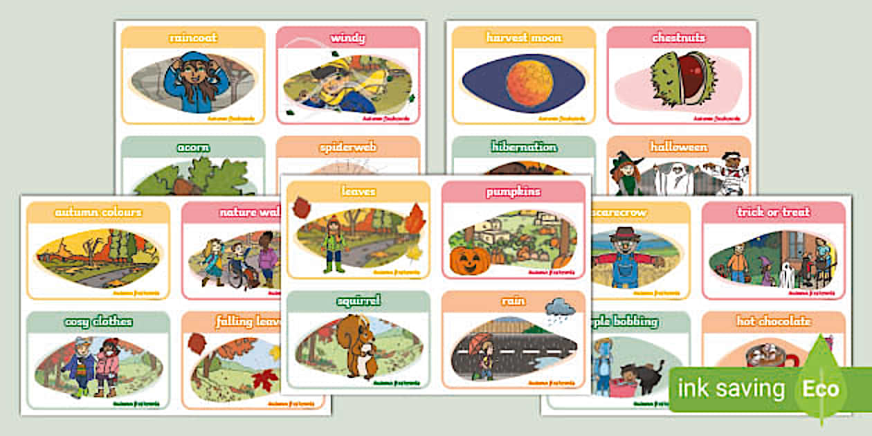 Autumn Flashcards (Teacher-Made) - Twinkl