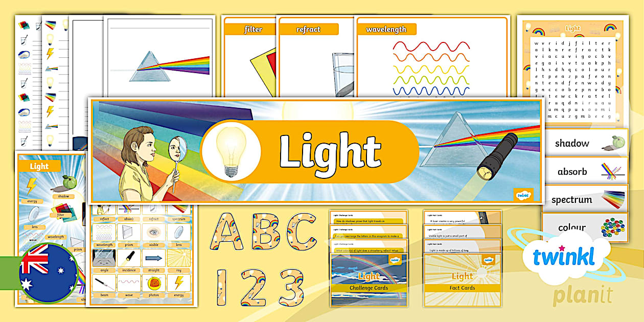 Year 5 Science Light Additional Resources (teacher made)