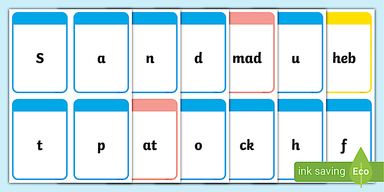Phonics Level 2 Assessment Flashcards (teacher made)