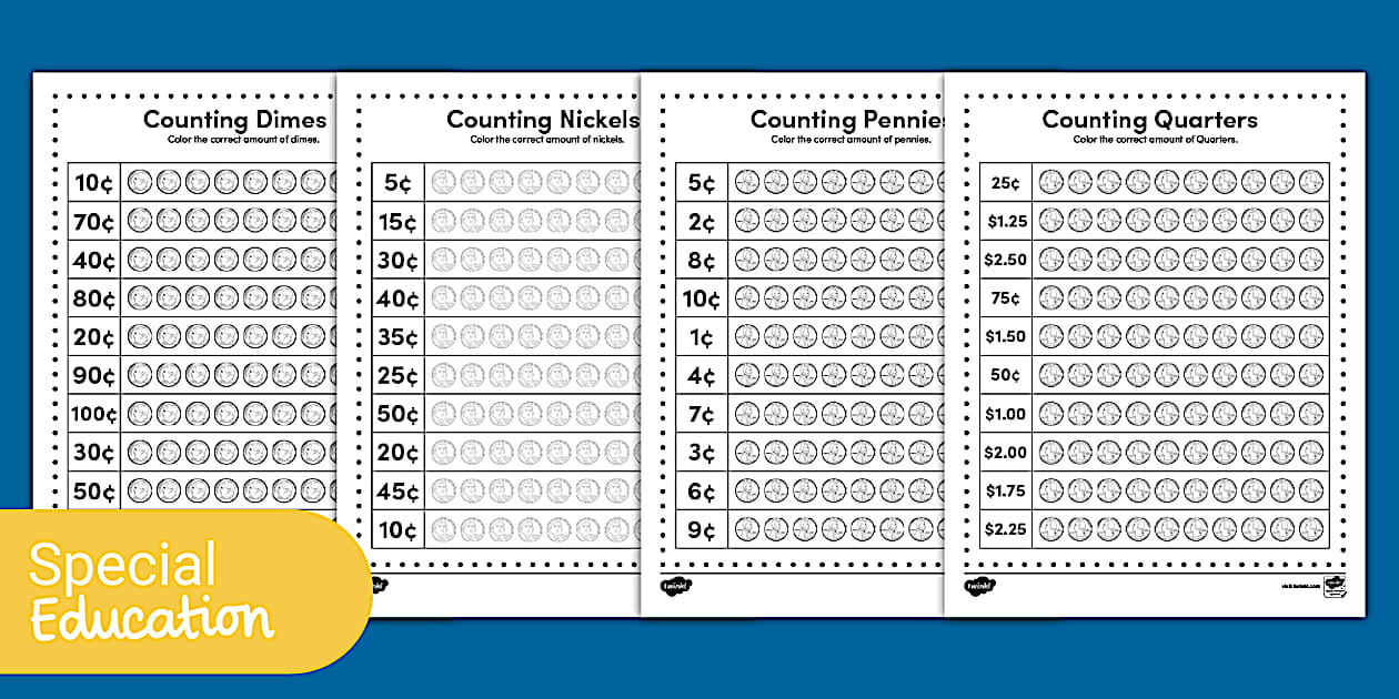 Teaching Counting Money to Special Education Students