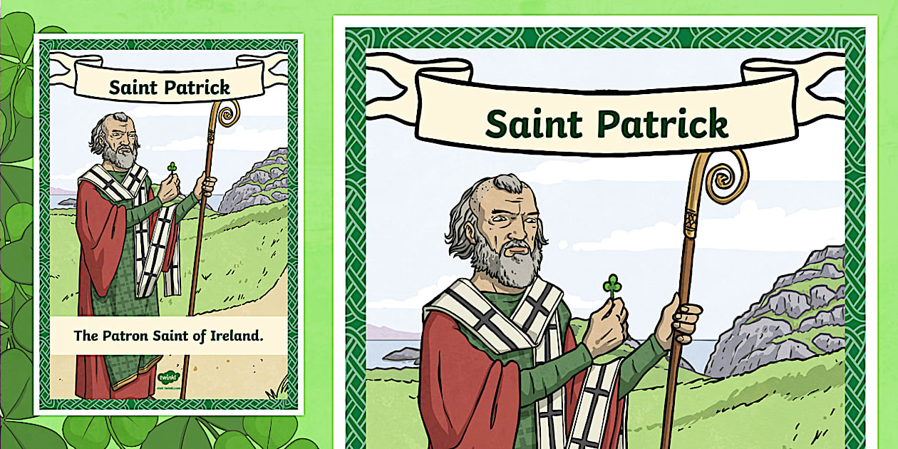 St. Patrick Large Display Poster-Irish - ROI - Twinkl