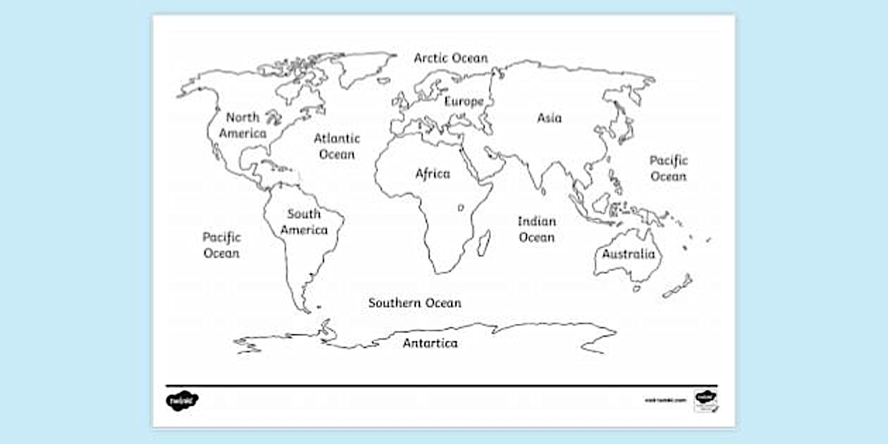 Map Colouring Page | Colouring Sheets (teacher made)