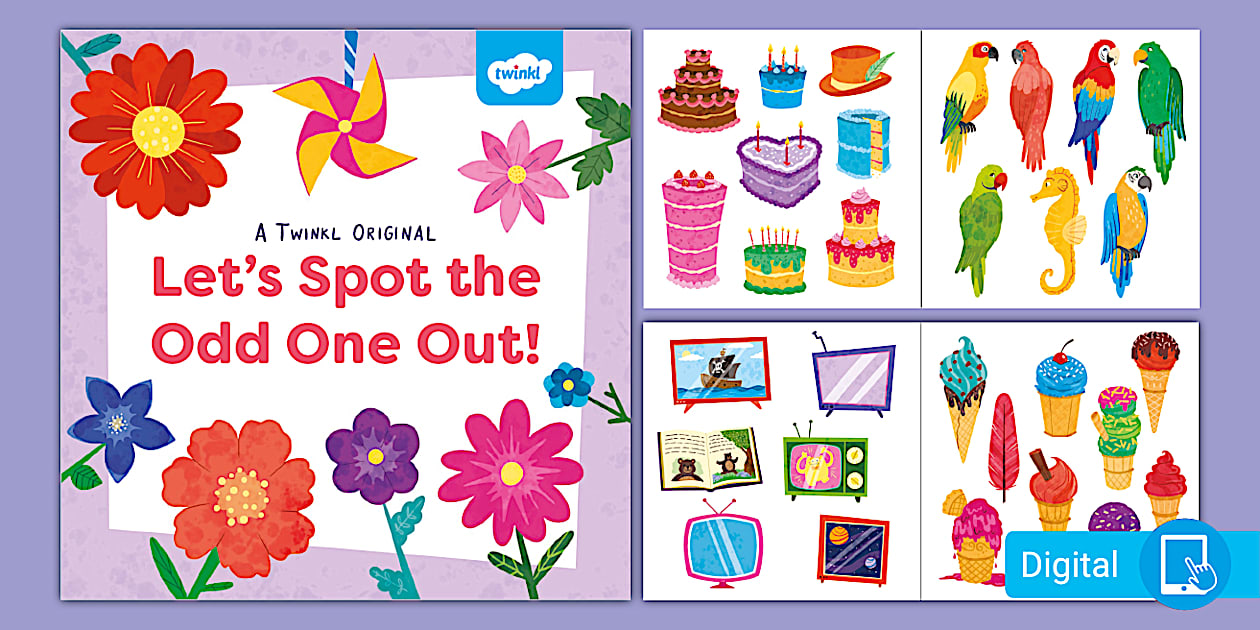 Let's Spot the Odd One Out eBook (teacher made) - Twinkl