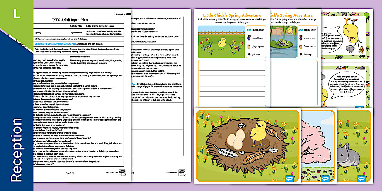 EYFS Little Chick's Spring Adventure Adult Input Plan