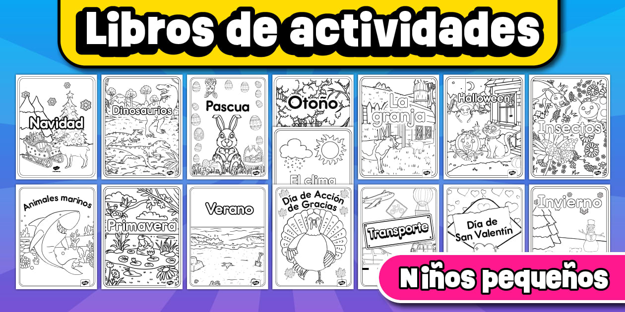 Paquete de libros de actividades de festividades, estaciones