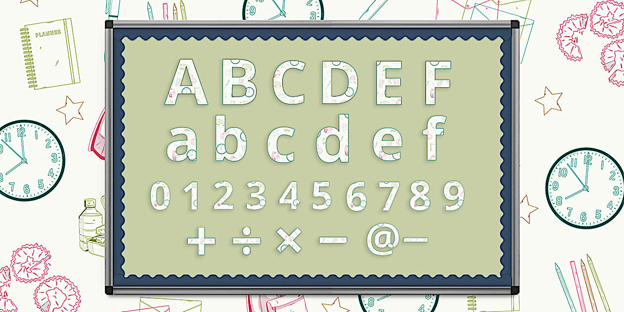 Lettering for Classroom Displays (Teacher-Made) - Twinkl