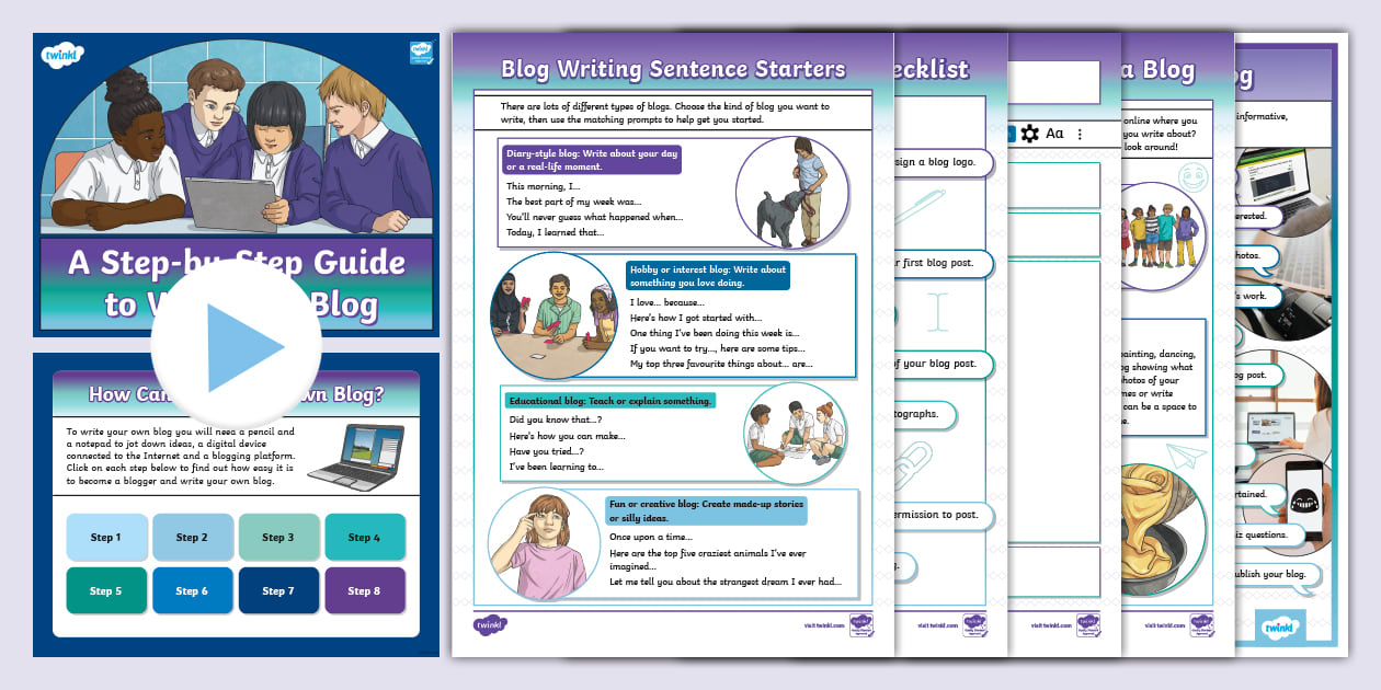 Blog Writing Lesson Pack for KS2 (teacher made) - Twinkl