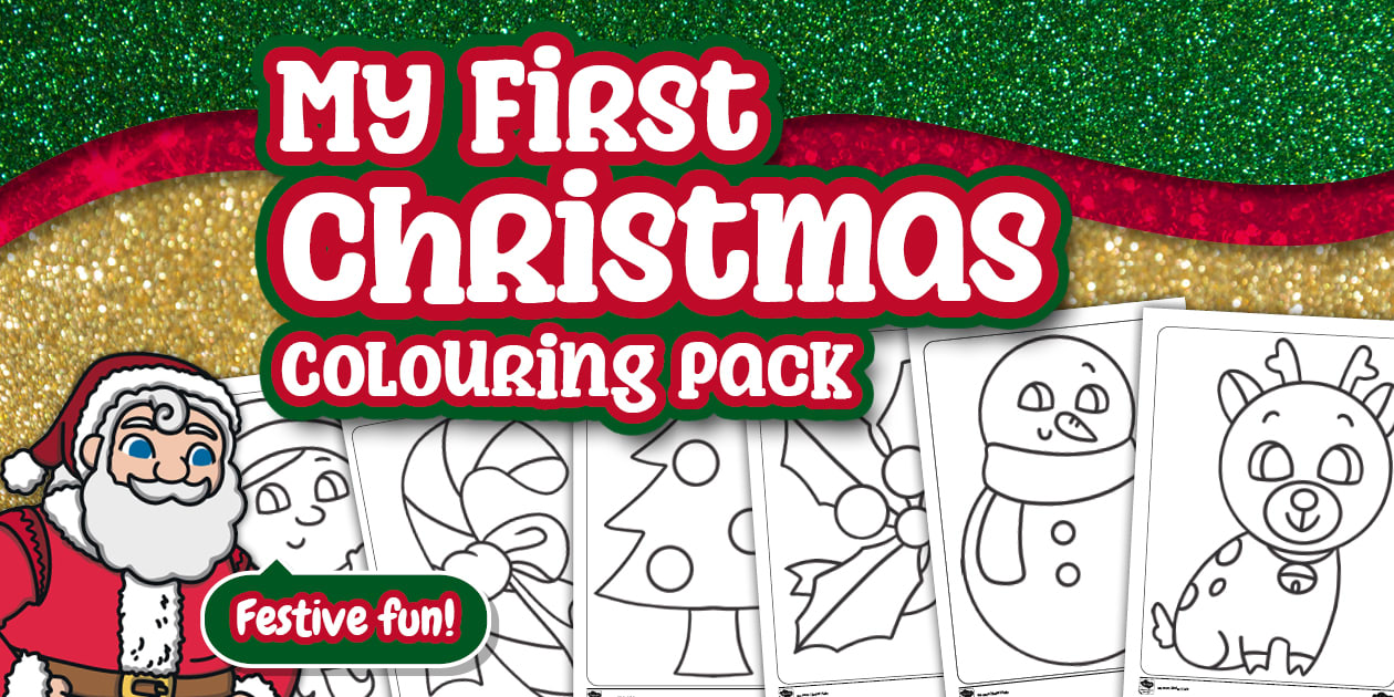 My First Christmas Colouring Pack | Twinkl Australia
