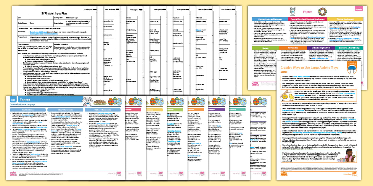 EYFS Reception Easter Bumper Planning Pack | Twinkl - Twinkl