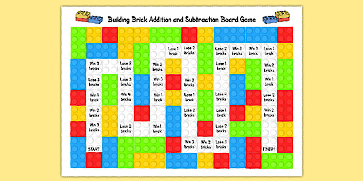Toy Character Addition and Subtraction Board Game - Twinkl