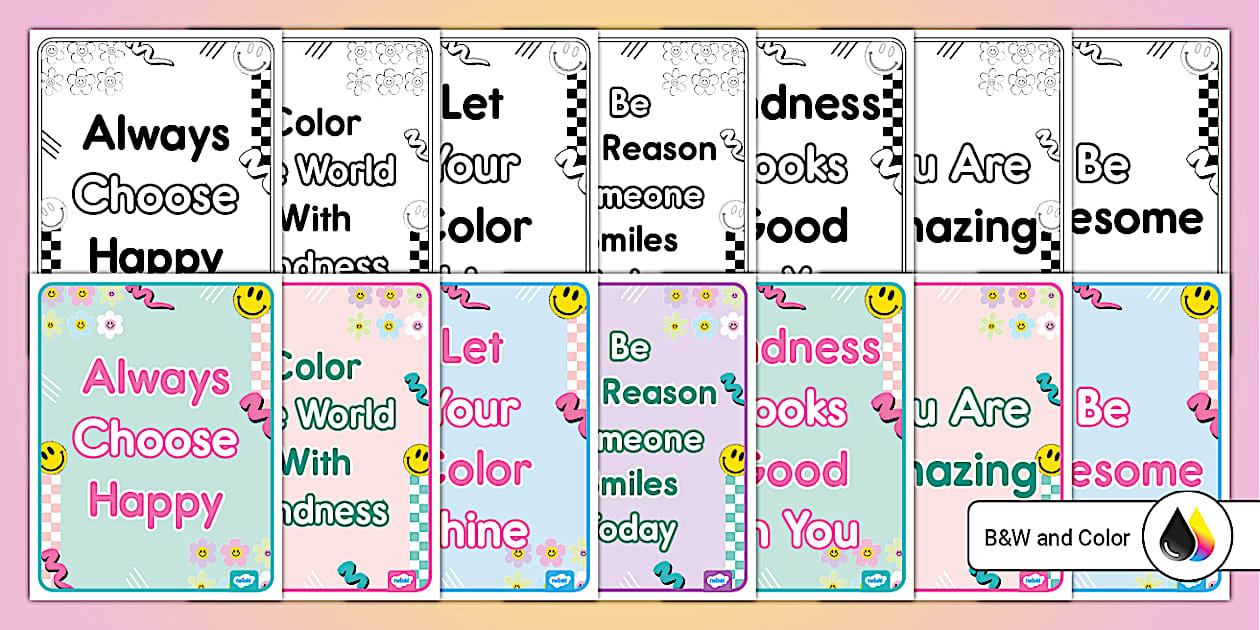 Retro 90s Inspirational Posters