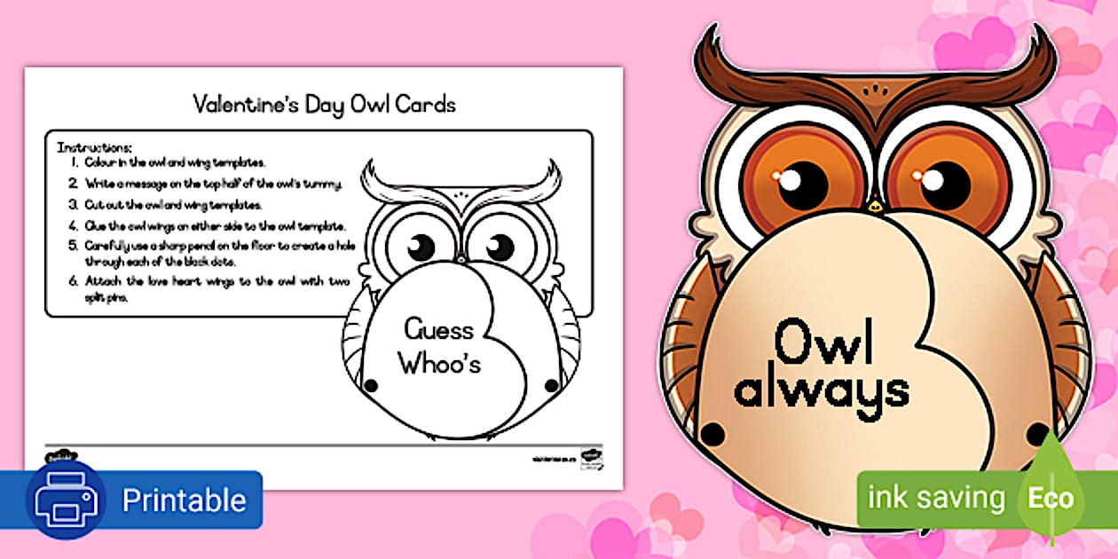 Owl Valentine Card | Owl Always Love You Printable Card