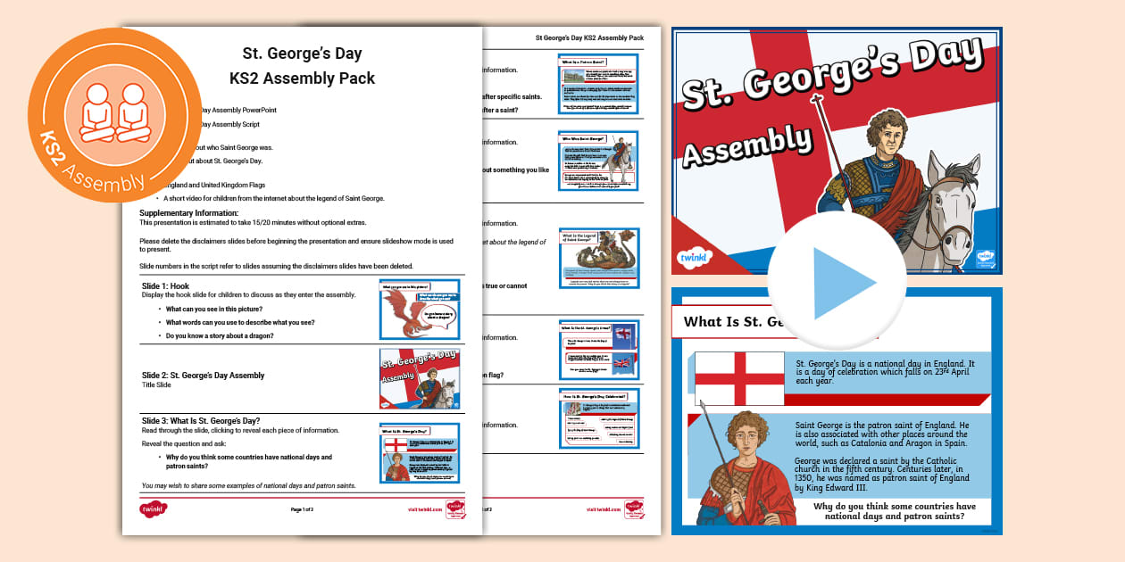 KS2 St. George's Day Assembly Pack - KS2 (teacher made)