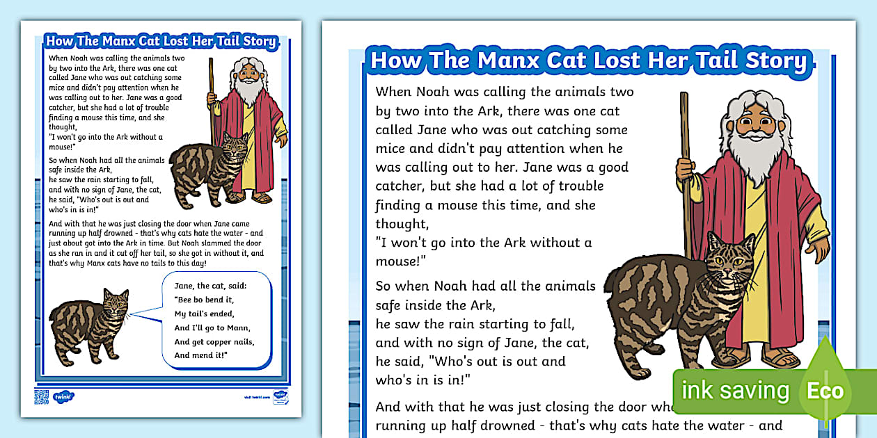 The Story of How The Manx Cat Lost Her Tail (teacher made)