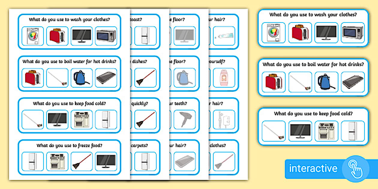 What? Question: Household Objects - Multiple Choice - Twinkl