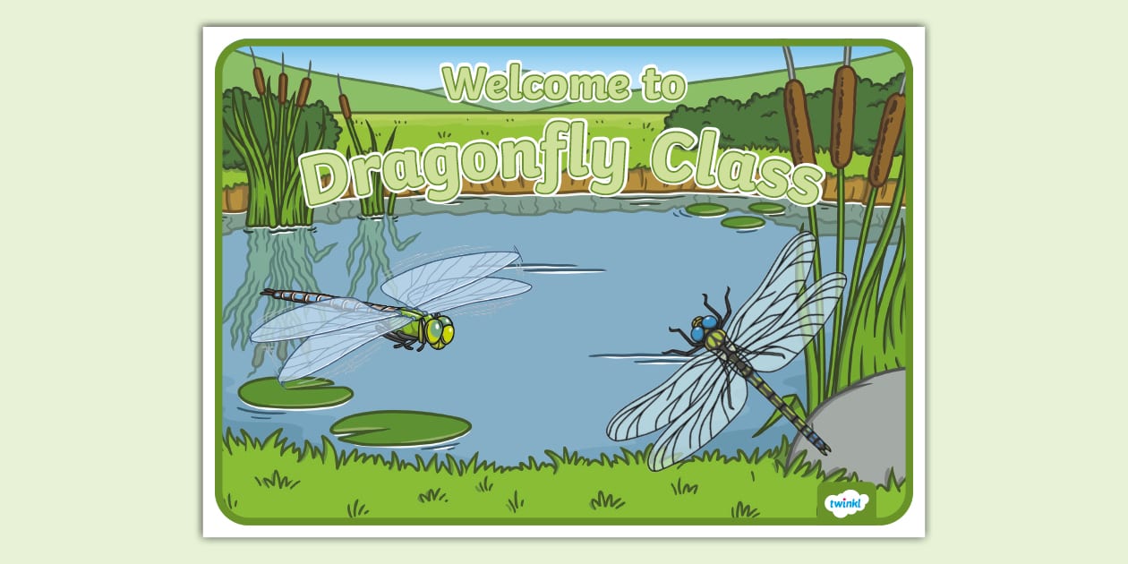 * NEW * Welcome to Dragonfly Class Display Poster - Twinkl