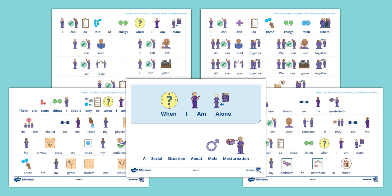 Twinkl Symbols: Older Learners: When Alone Social Situation
