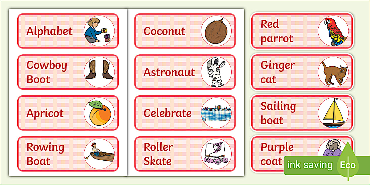 3 Syllable Words Flashcards | Speech Sounds | Twinkl