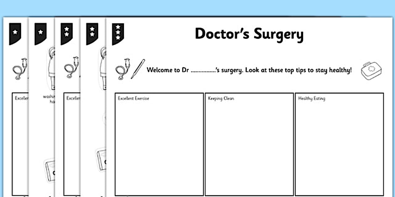 Differentiated Doctor's Surgery Worksheet / Worksheet